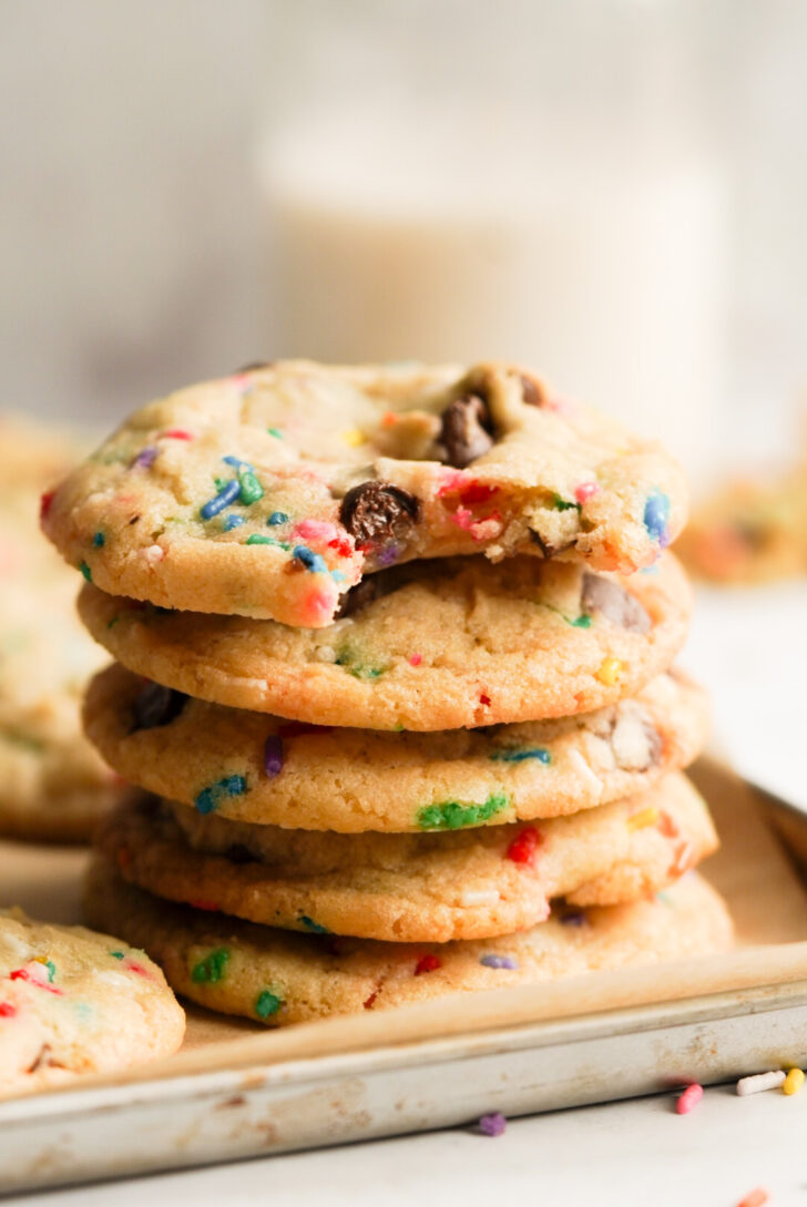 Rainbow Sprinkle Chocolate Chip Cookies - Wellness by Kay
