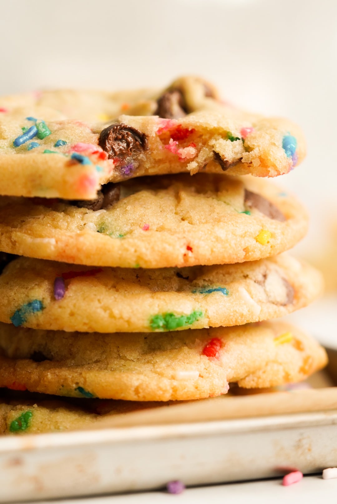 Rainbow Sprinkle Chocolate Chip Cookies - Wellness by Kay