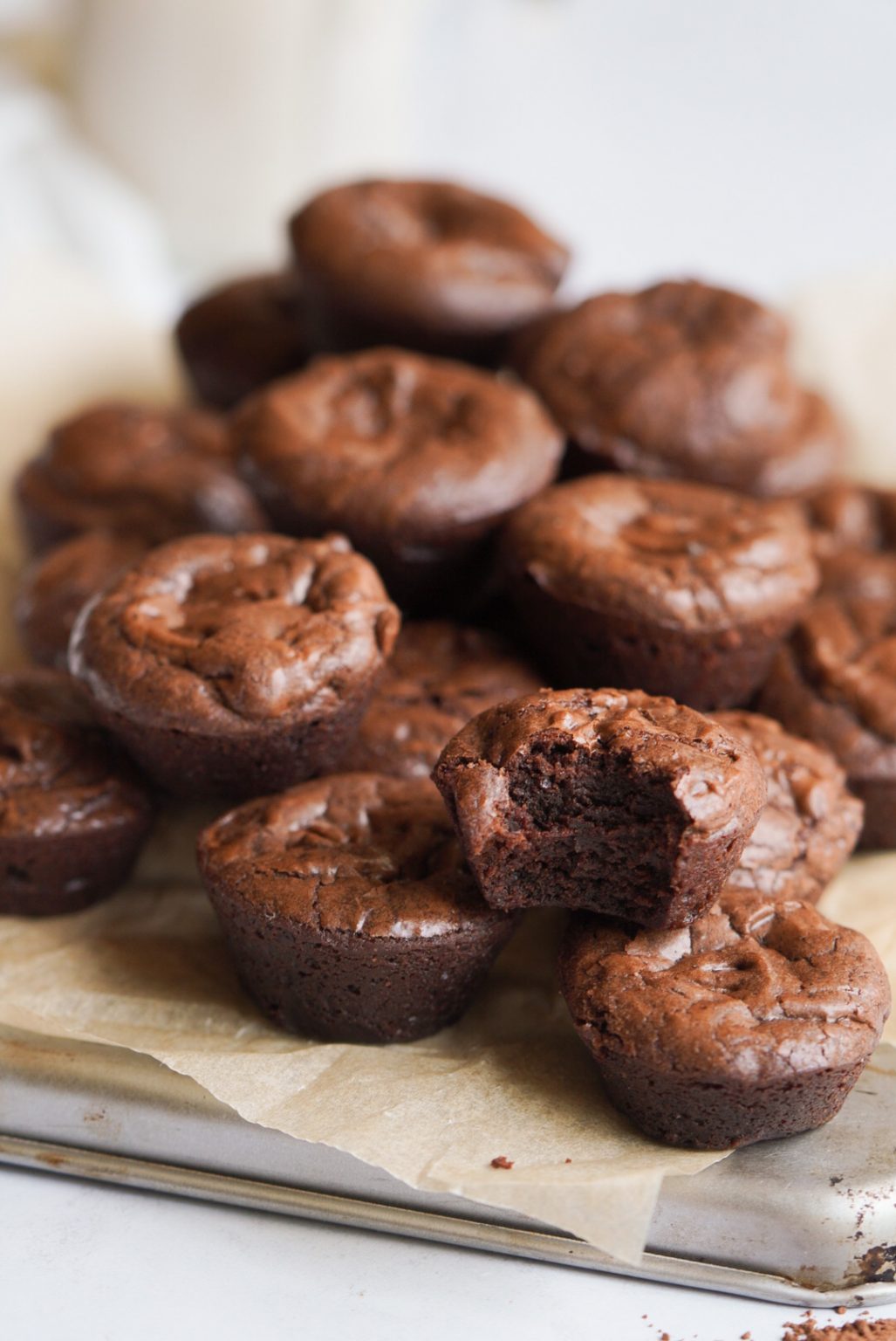 Mini Chocolate Fudge Brownie Bites - Wellness by Kay