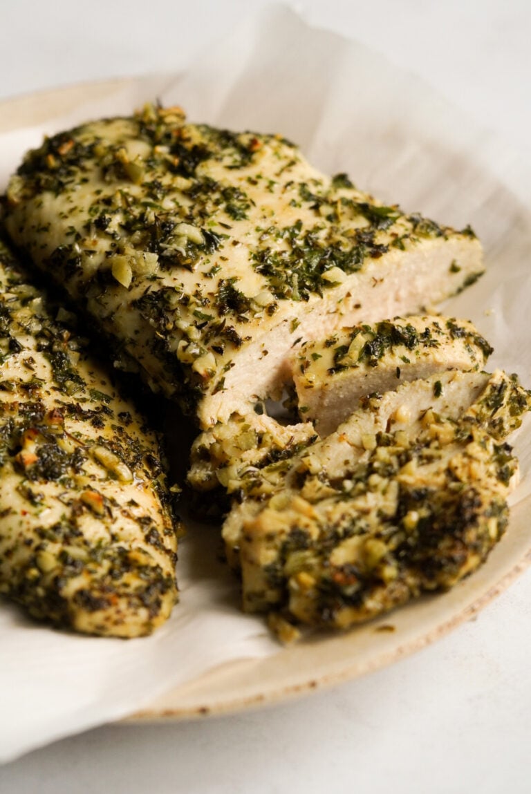 Oven Baked Greek Chicken Breast (Easy Marinade!) - Wellness by Kay