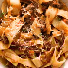 Oven Braised Short Rib Ragu Pappardelle - Wellness by Kay