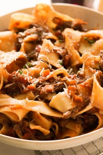 Oven Braised Short Rib Ragu Pappardelle - Wellness by Kay