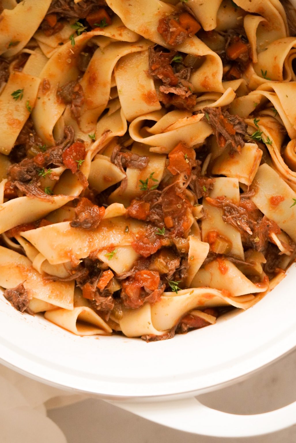 Oven Braised Short Rib Ragu Pappardelle - Wellness by Kay