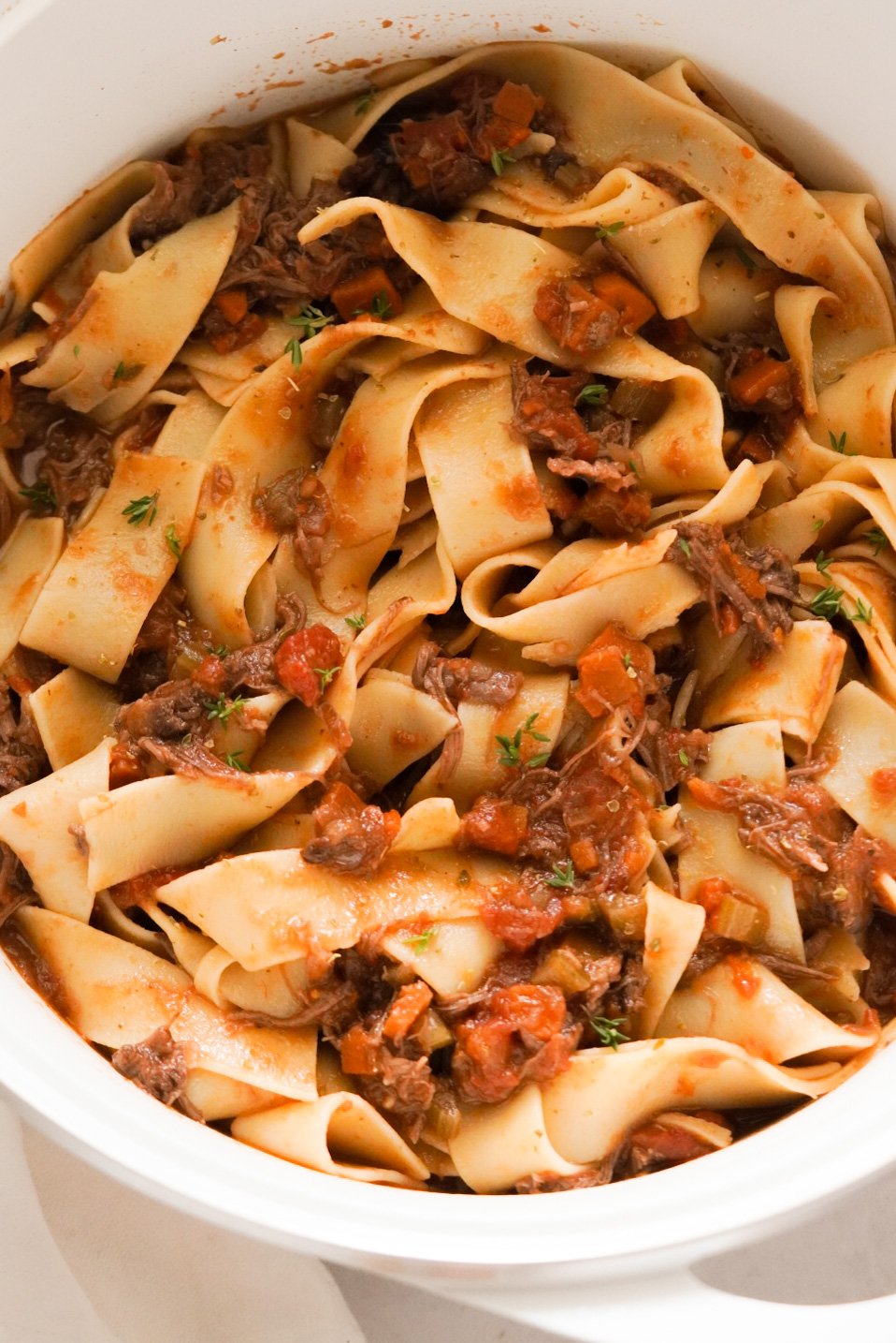 Oven Braised Short Rib Ragu Pappardelle - Wellness by Kay