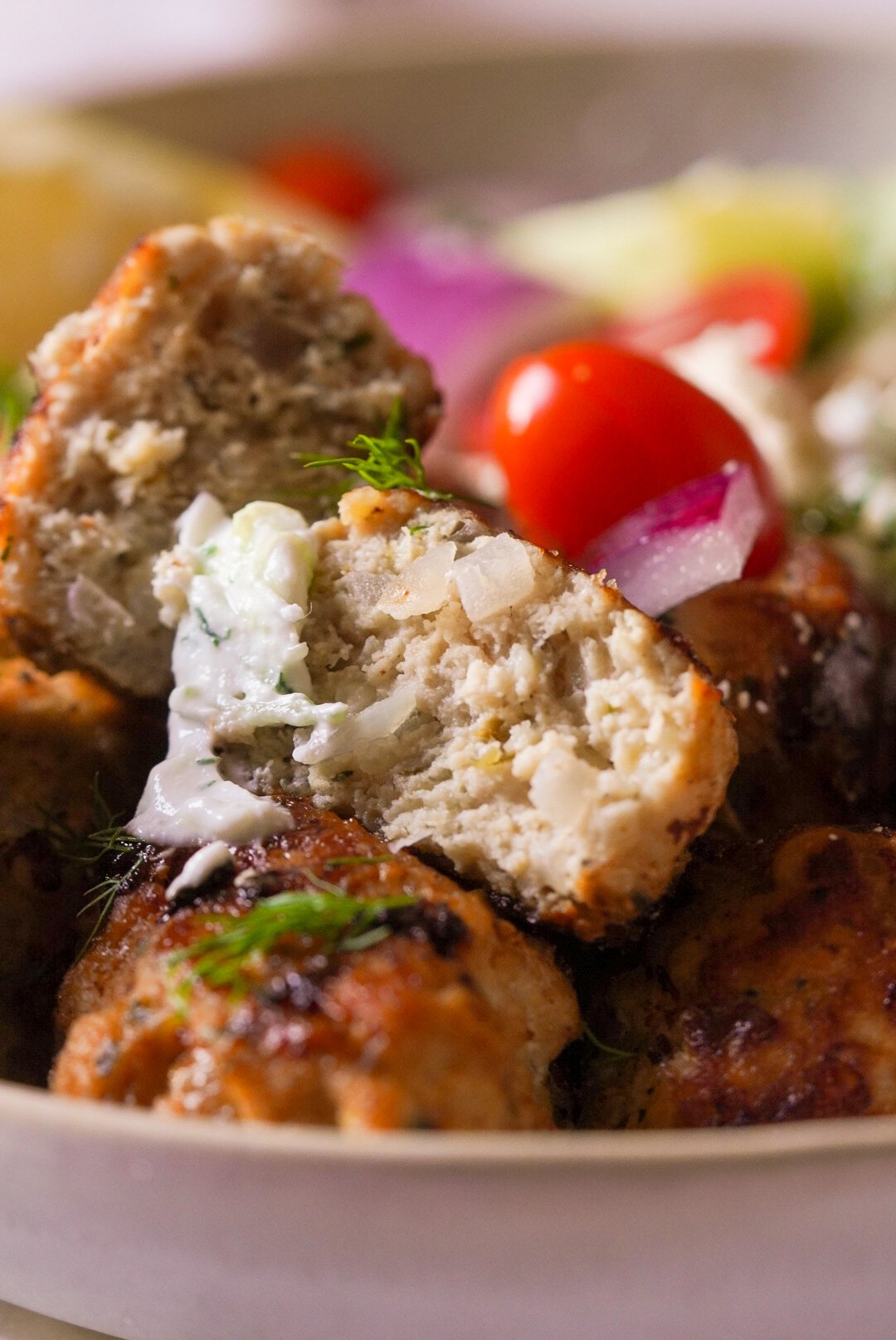 Greek Chicken Meatballs - Wellness by Kay