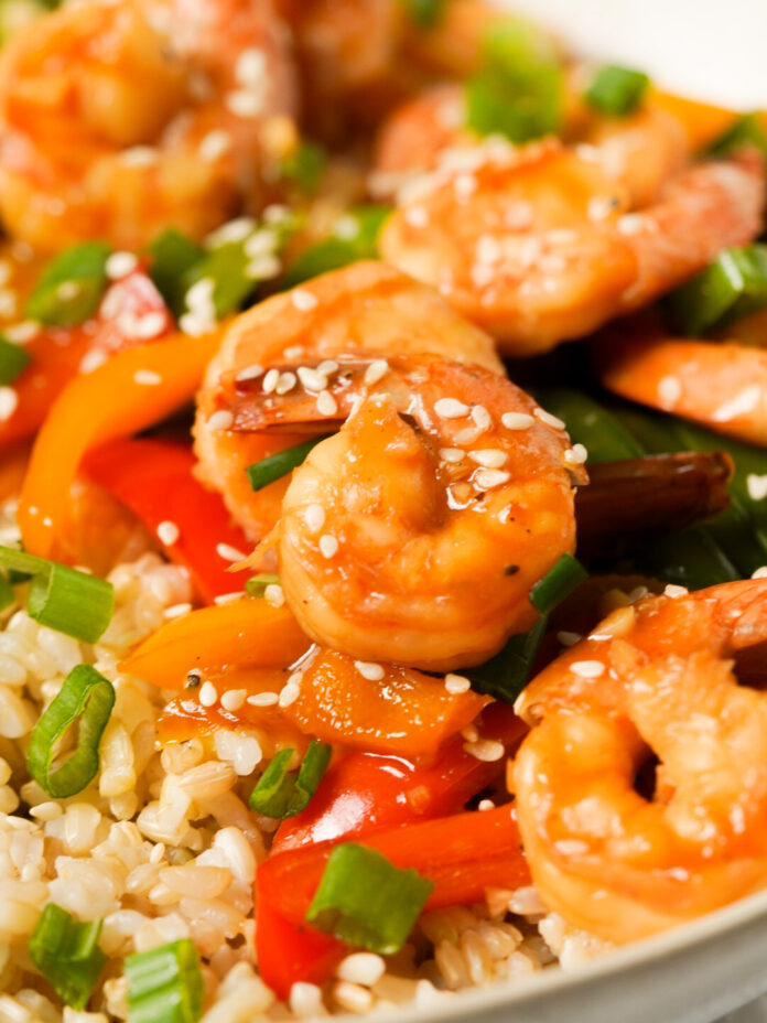 Teriyaki Shrimp Stir Fry - Wellness by Kay