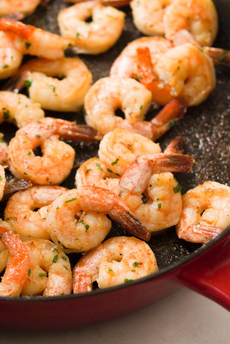 Easy Pan Seared Shrimp (How To Cook Shrimp On The Stove!) - Wellness by Kay