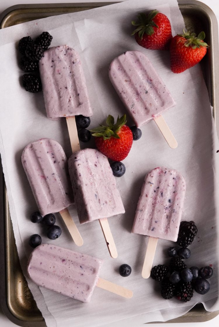 Berry Protein Popsicles (Easy & Healthy) - Wellness by Kay