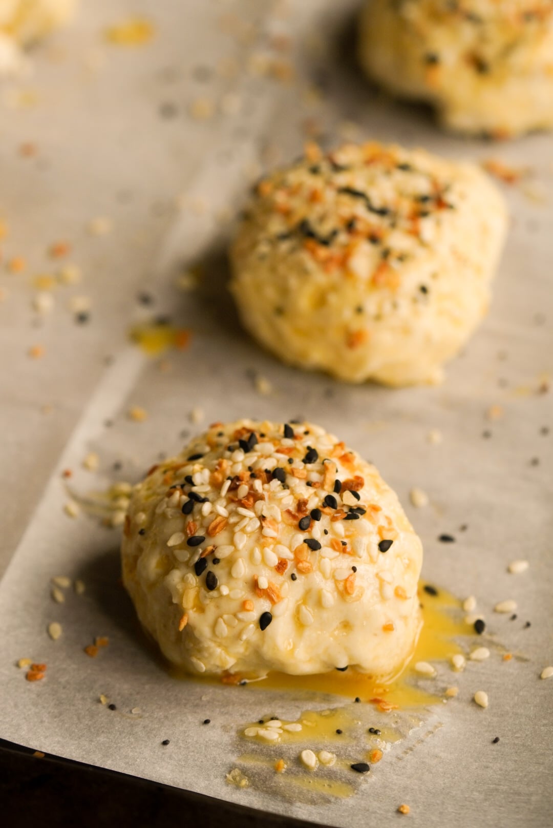 Cream Cheese Stuffed Everything Bagel Bites - Wellness by Kay