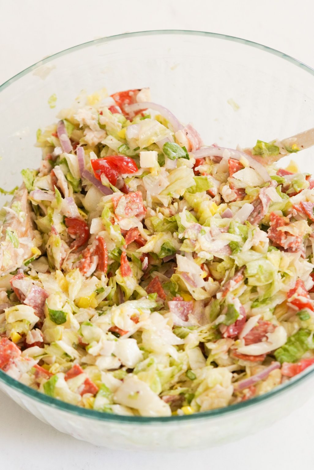 Italian Grinder Salad (Chopped Sub Salad) - Wellness by Kay