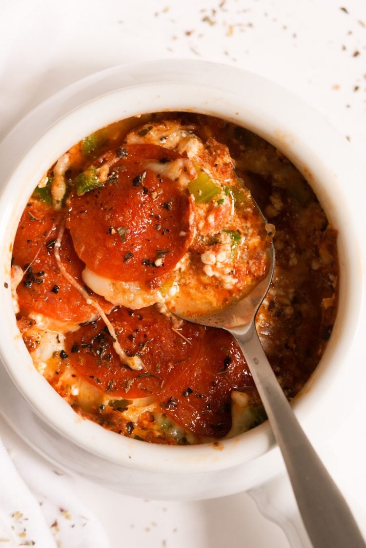 Low Carb Cottage Cheese Pizza Bowl (TikTok Viral!) - Wellness by Kay