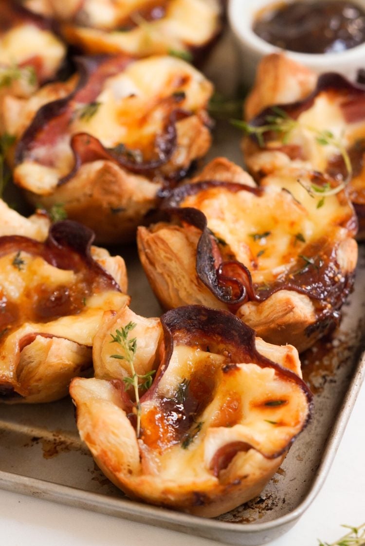 Baked Brie Bites (Puff Pastry Appetizer) - Wellness by Kay