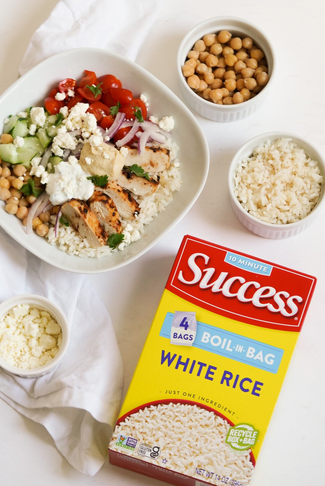 Mediterranean Chicken & Rice Bowls (SUPER Easy!) - Wellness by Kay