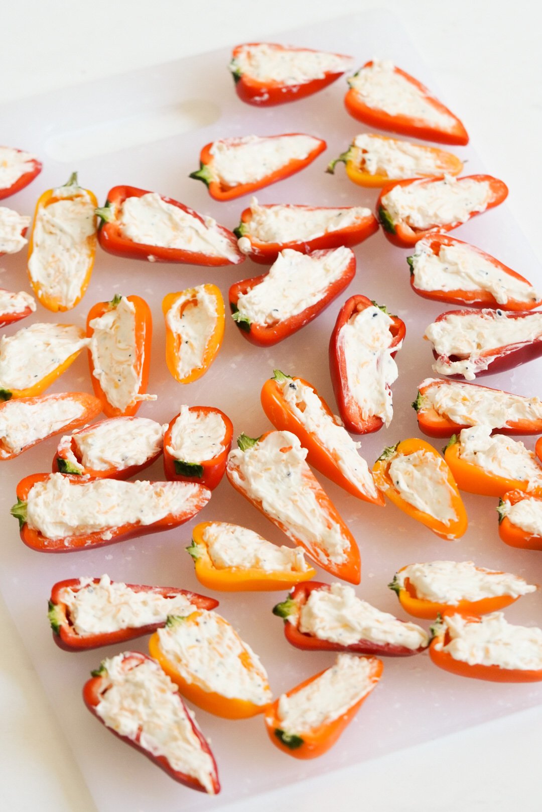 Everything Cream Cheese Stuffed Mini Peppers - Wellness by Kay