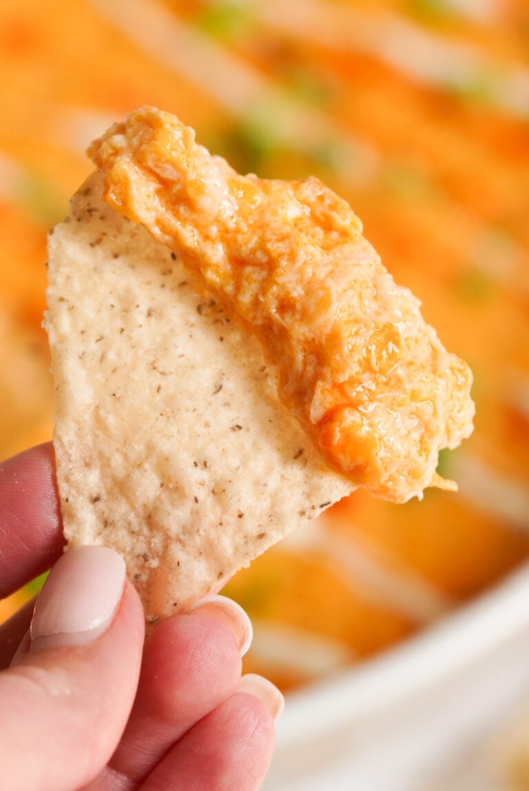 Healthy Cottage Cheese Buffalo Chicken Dip - Wellness by Kay