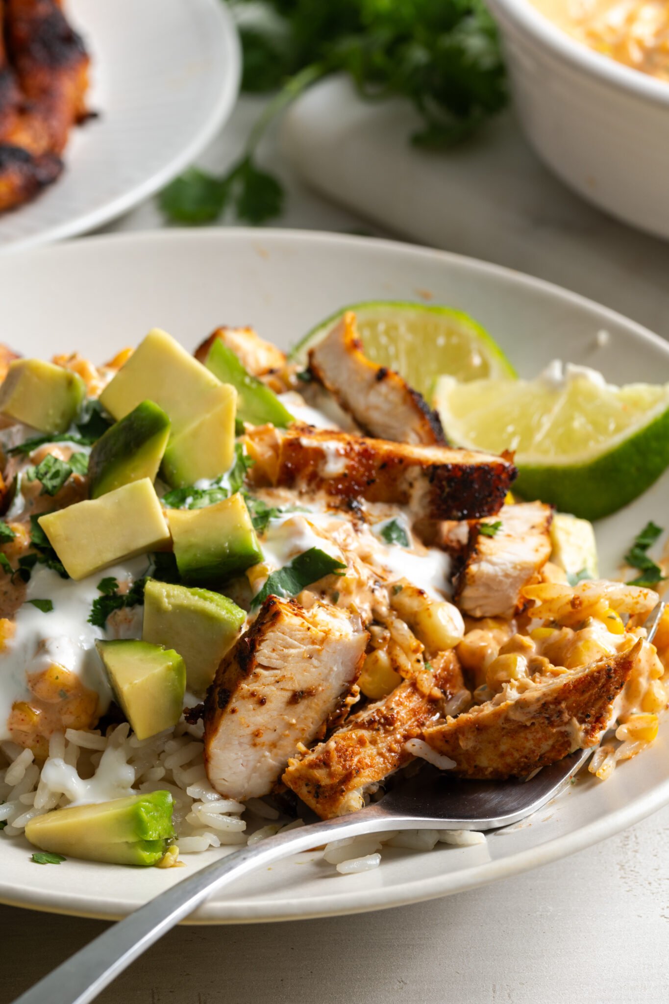 Street Corn Chicken Rice Bowls - Wellness by Kay